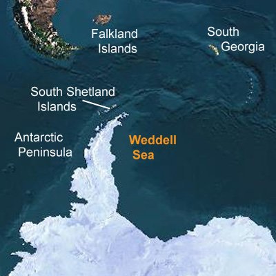 Weddell Sea Map
